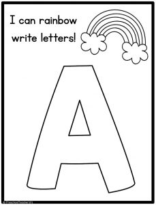 Alphabet Rainbow Writing - Preschool Teacher 101