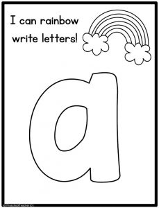 Alphabet Rainbow Writing - Preschool Teacher 101