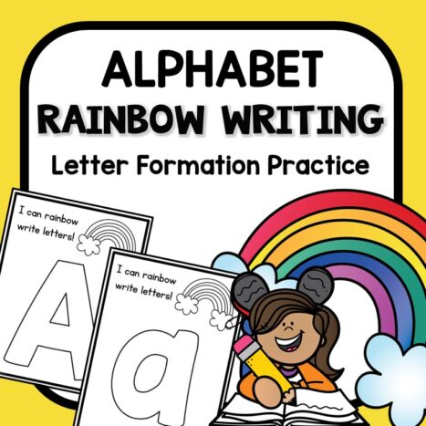 Alphabet Rainbow Writing - Preschool Teacher 101