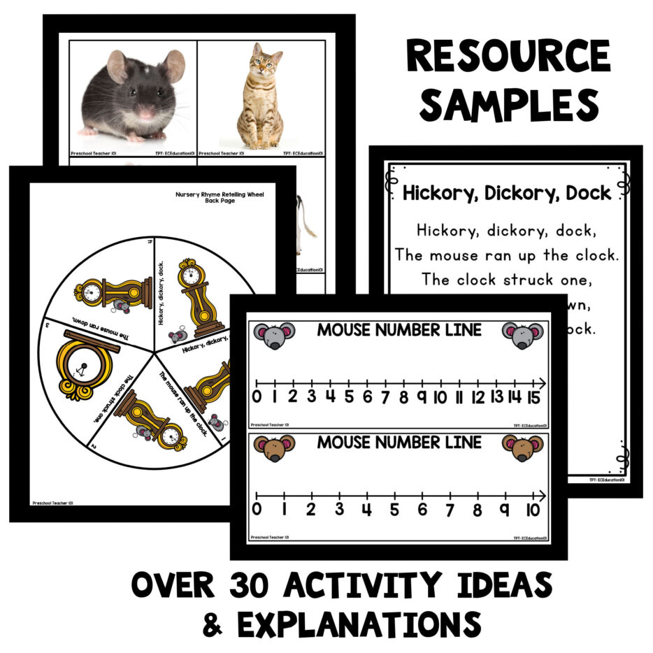 Nursery Rhyme Lesson Plans Bundle 2 for Preschool and Kindergarten