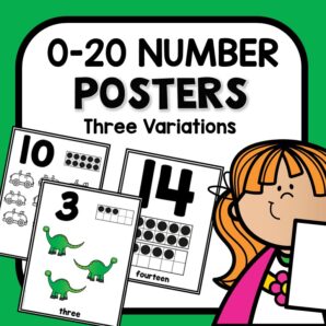 Number Posters 0-20 - Preschool Teacher 101