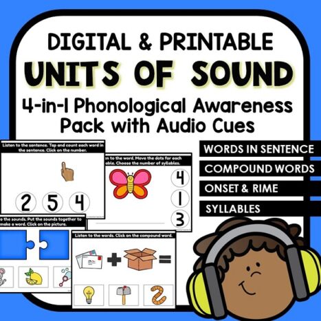 4-in-1 Units of Sound Digital Google Slides and Seesaw Bundle for PreK ...