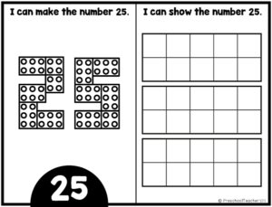 0-30 Fine Motor Number Mats-Brick Blocks - Preschool Teacher 101