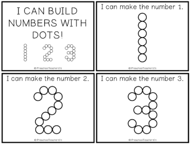 0-30 Fine Motor Number Mats-Dots - Preschool Teacher 101
