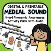 4-in-1 Beginning Sounds Phonics Digital Activities Bundle - Preschool ...