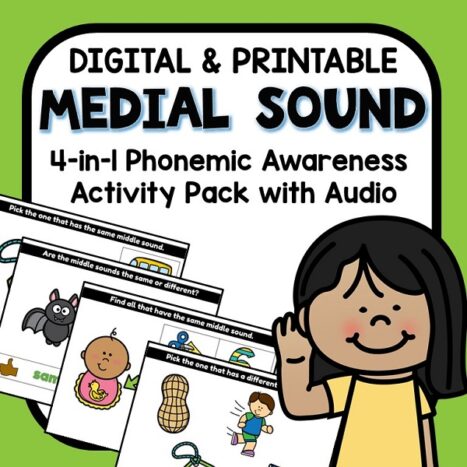 4-in-1 Beginning Sounds Phonics Digital Activities Bundle 2 - Preschool ...
