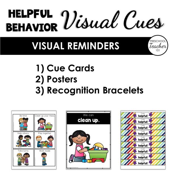 Helpful Behaviors Visual Cue Cards and Posters