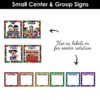 Rainbow Center Signs - Preschool Teacher 101