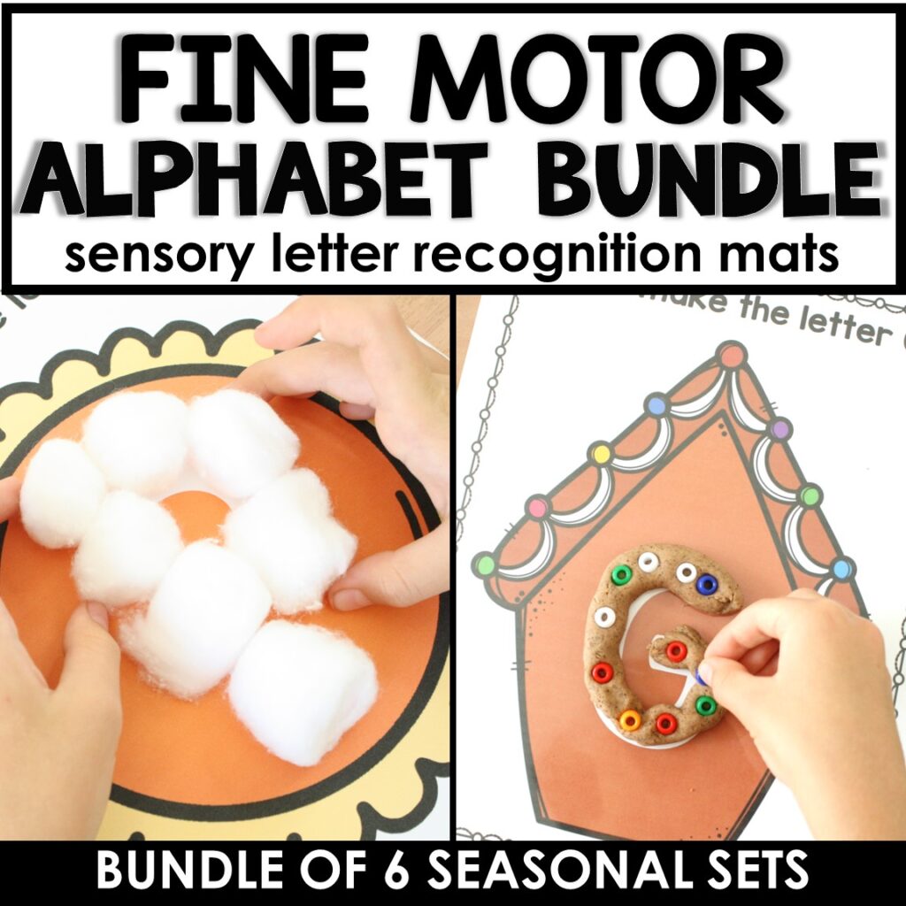 Seasonal ABC Fine Motor Mats Bundle - Preschool Teacher 101