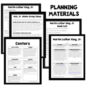 Martin Luther King Jr Activity Pack - Preschool Teacher 101
