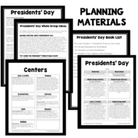 Presidents' Day Activities and Lessons for PreK and K - Preschool ...