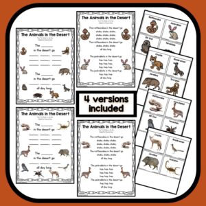 Desert Animals Song Pack - Preschool Teacher 101