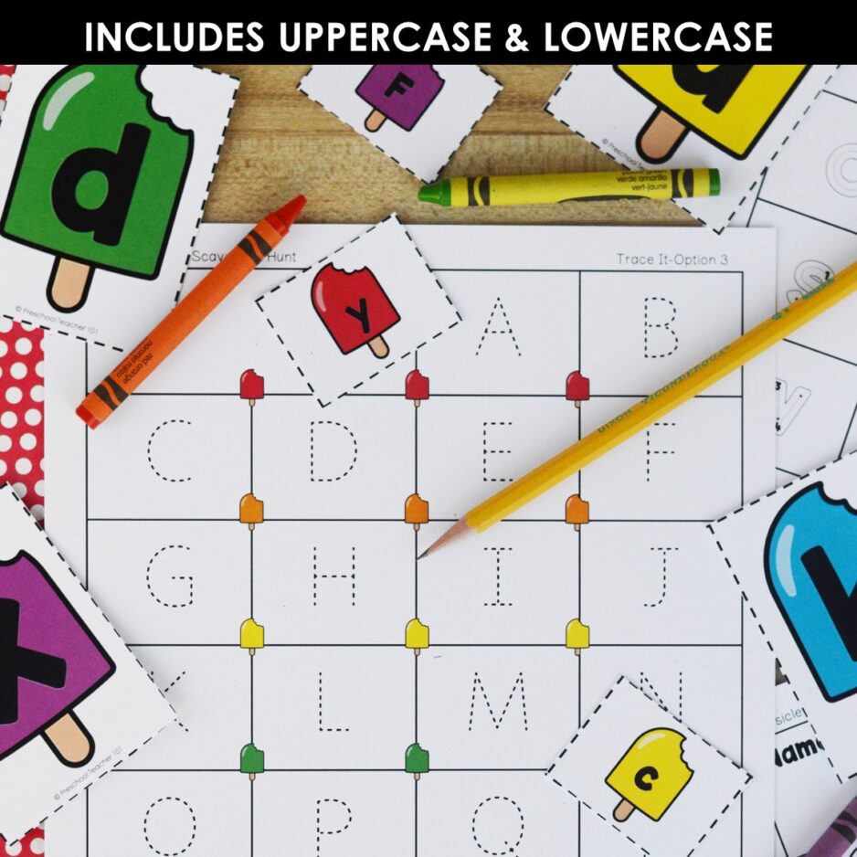 Popsicle Uppercase Letter Printables Fun Teaching Letters Activity