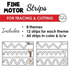 Animal Habitats Fine Motor Tracing and Cutting Strips - Preschool ...