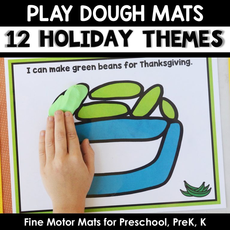Holiday Play Dough Mats