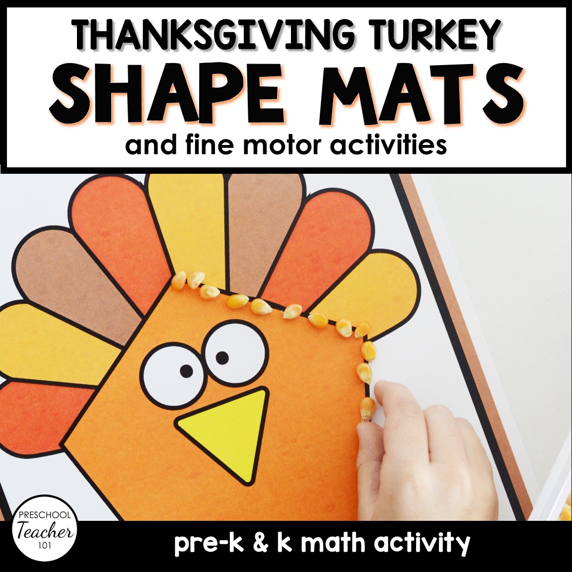 Mashed Potato Shape Mats - Preschool Teacher 101
