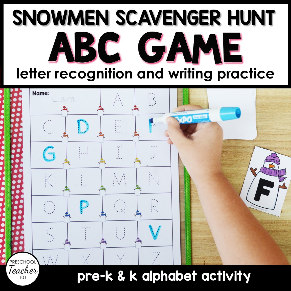 Snowman Shape Mats - Preschool Teacher 101