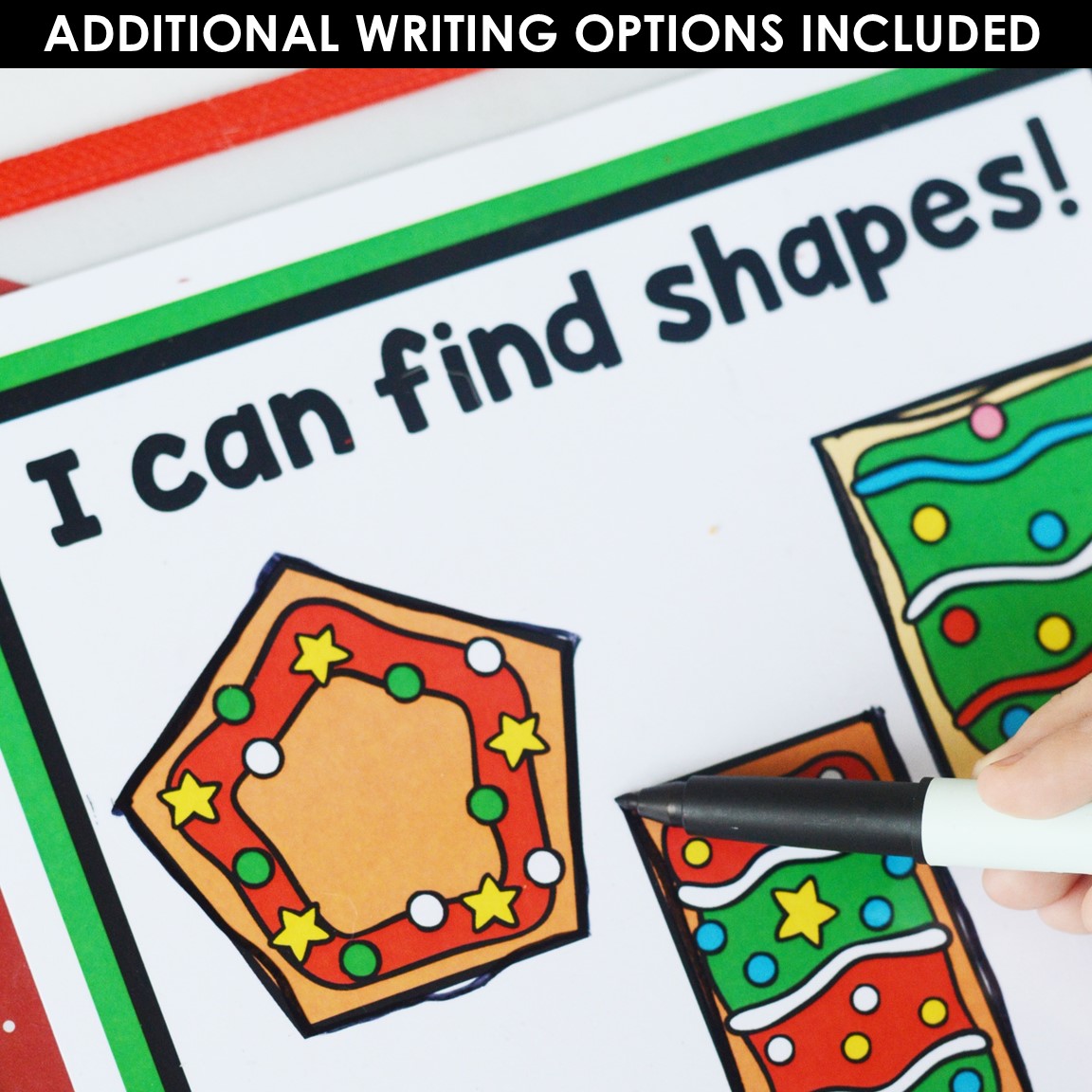 Christmas Cookie Shape Mats - Preschool Teacher 101