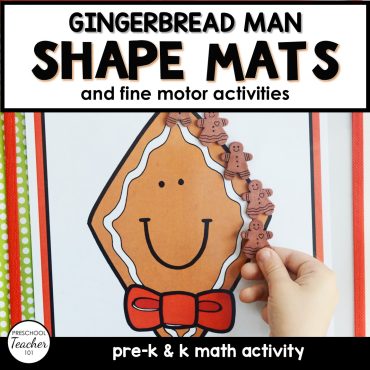Gingerbread Shape Mats - Preschool Teacher 101