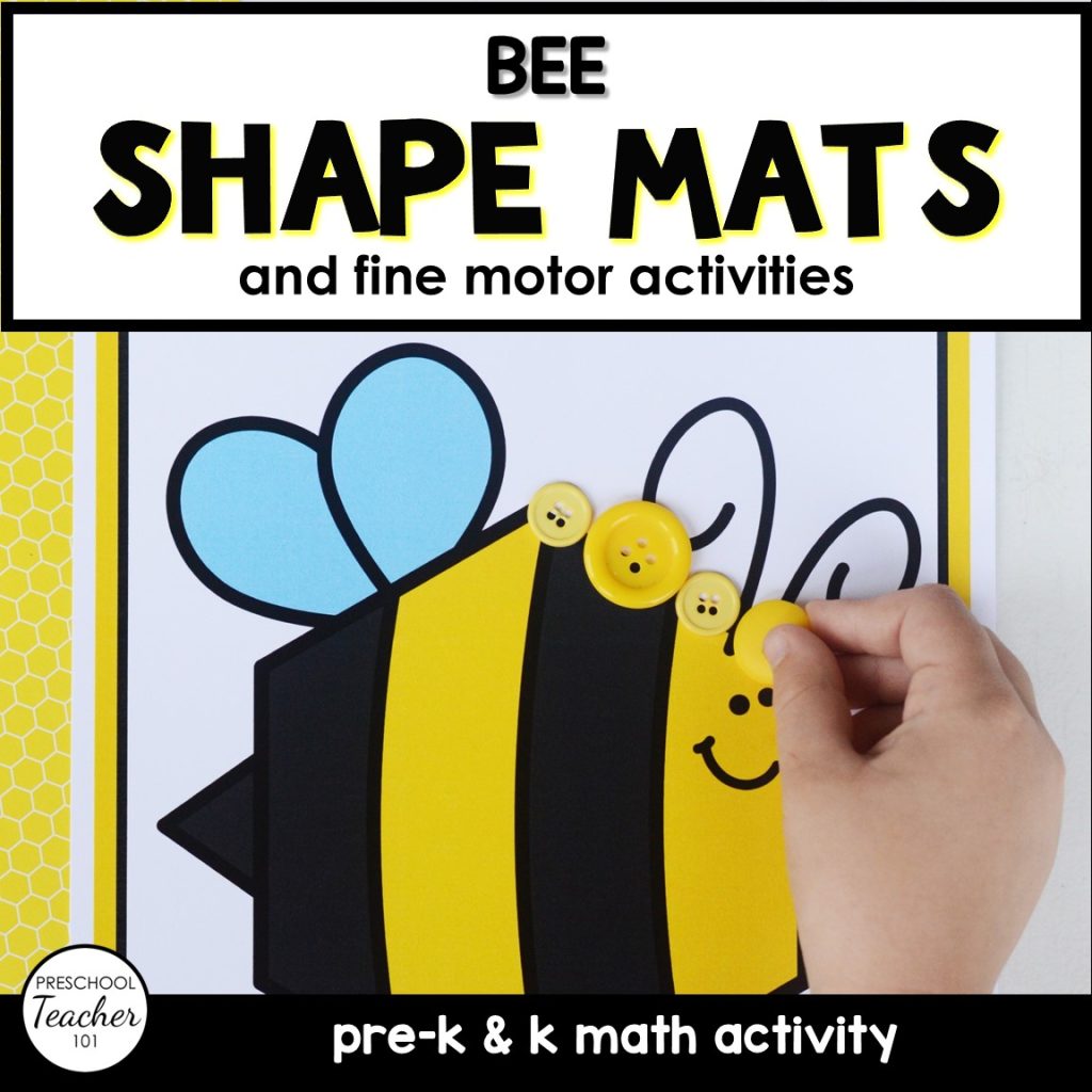 Bee Shape Mats - Preschool Teacher 101