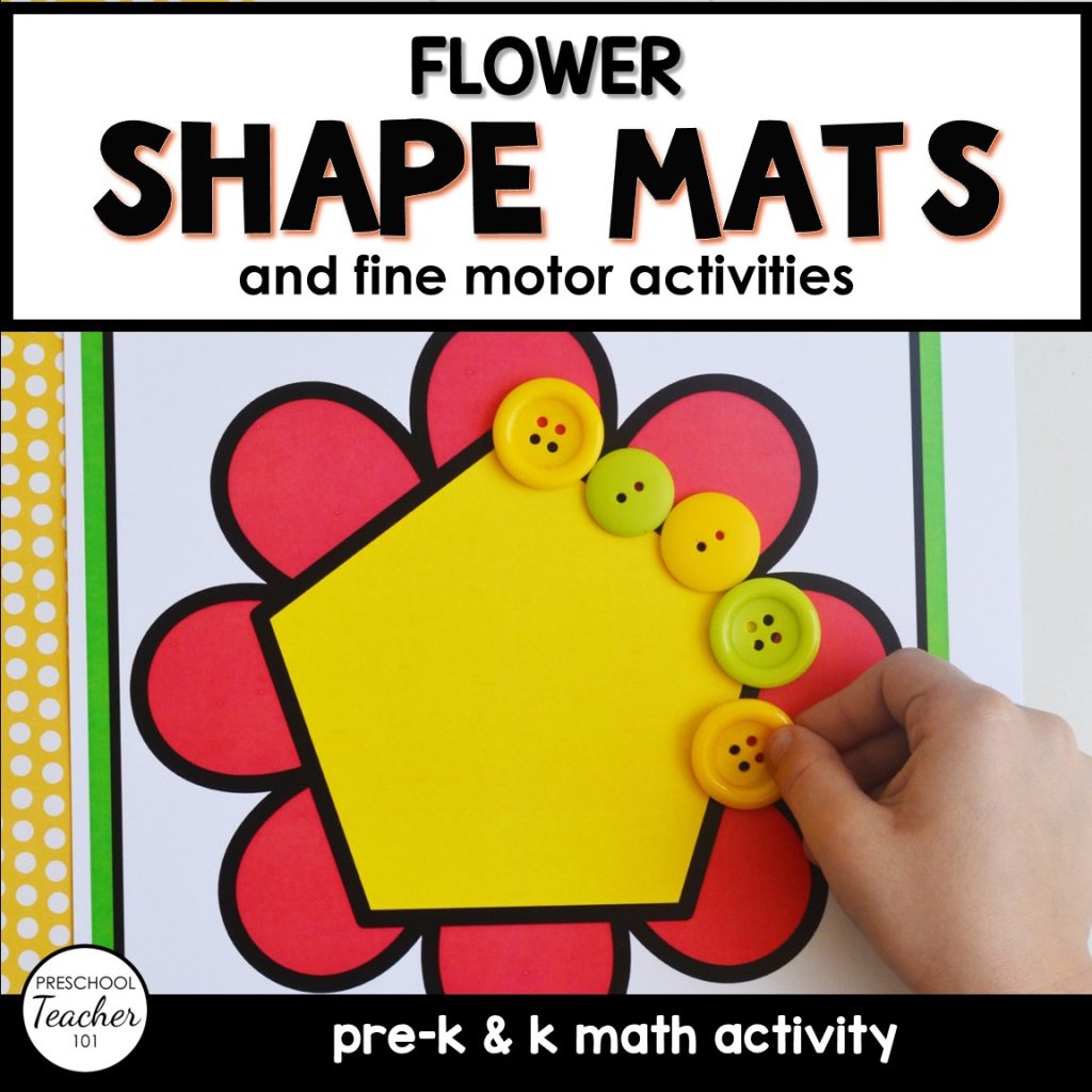 Flower Shape Mats - Preschool Teacher 101