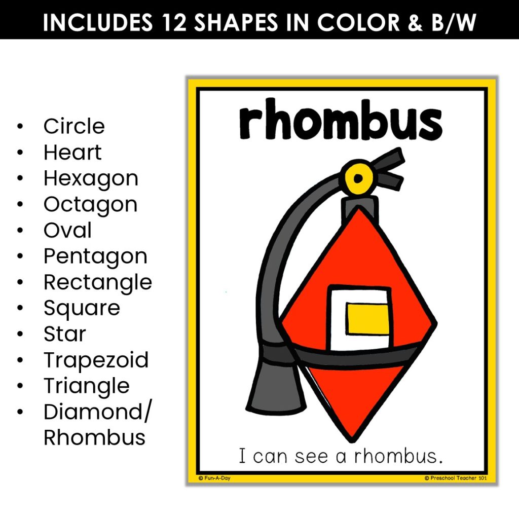 Fire Safety Shape Mats - Preschool Teacher 101