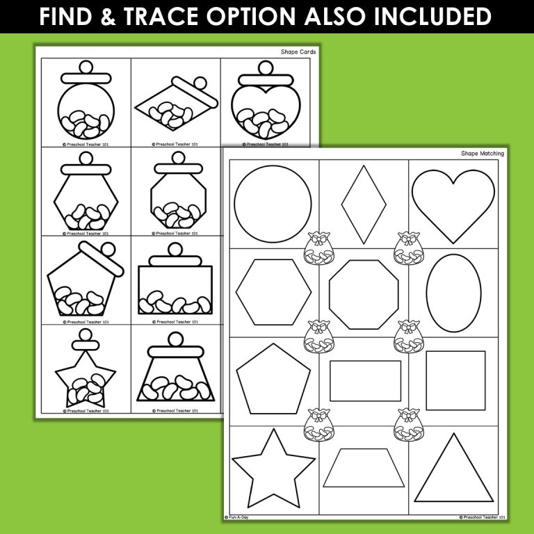 Easter Jelly Bean Shape Mats - Preschool Teacher 101