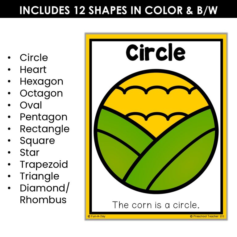 Corn Shape Mats - Preschool Teacher 101