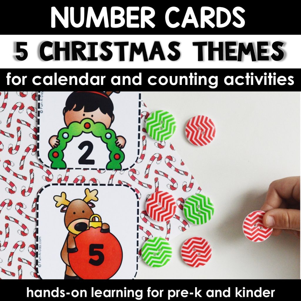 Christmas Calendar and Number Cards - Preschool Teacher 101