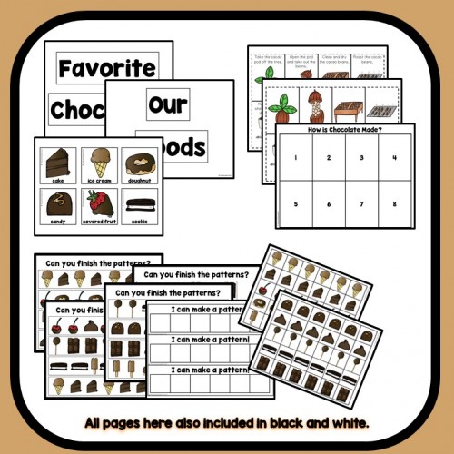Chocolate Theme Preschool Classroom Lesson Plans - Preschool Teacher 101