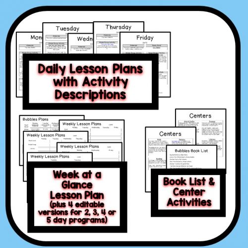 Bubble Theme Preschool Classroom Lesson Plans - Preschool Teacher 101