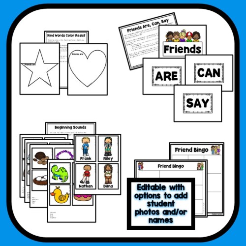 Friends Theme Preschool Classroom Lesson Plans