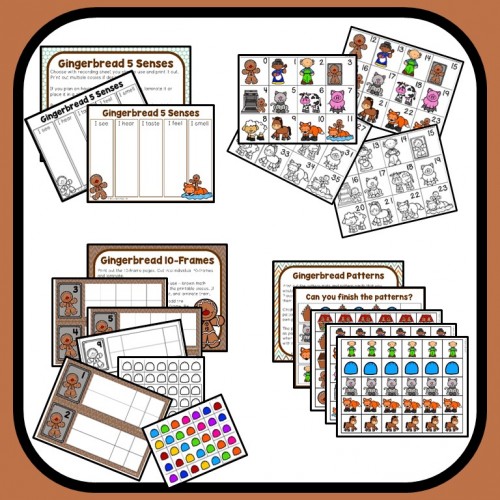 Gingerbread Man Theme Preschool Classroom Lesson Plans - Preschool ...