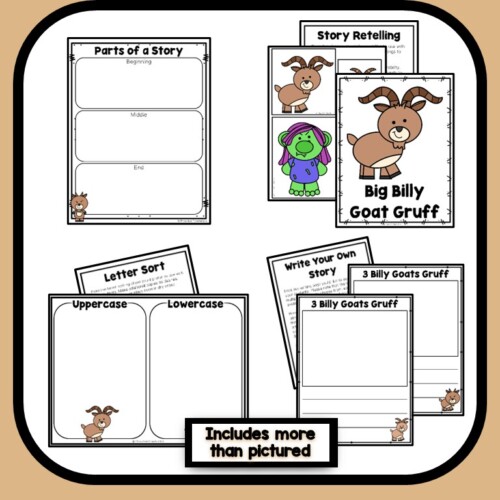 Three Billy Goats Gruff Theme Preschool Classroom Lesson Plans ...
