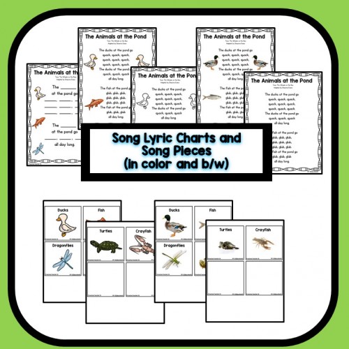 Animals at the Pond Preschool Circle Time Song and Activities ...