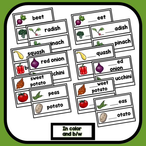 Vegetable Theme Preschool Classroom Lesson Plans - Preschool Teacher 101