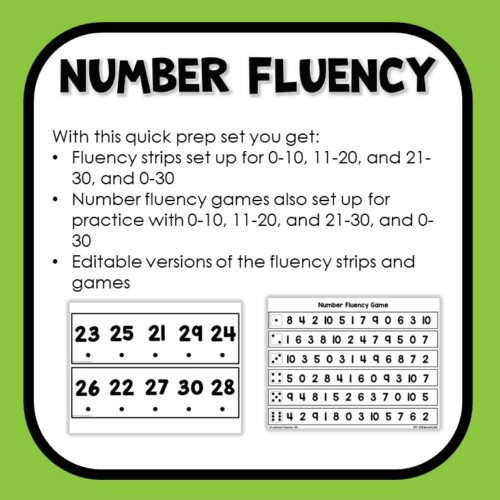 Number Fluency Number Fluency