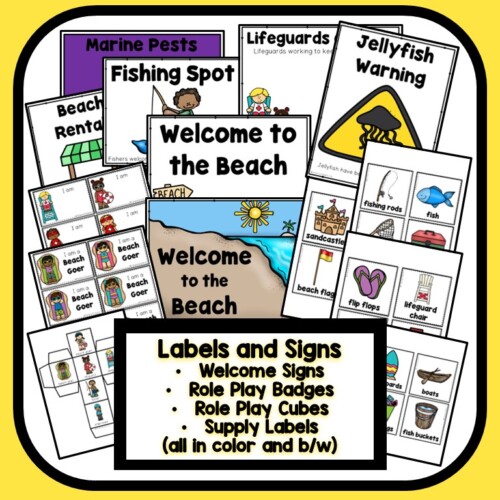 Beach Day Summer Dramatic Play - Preschool Teacher 101